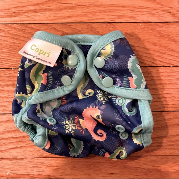 blueberry | Other | Capri Blueberry Seahorse Diaper Cover | Poshmark